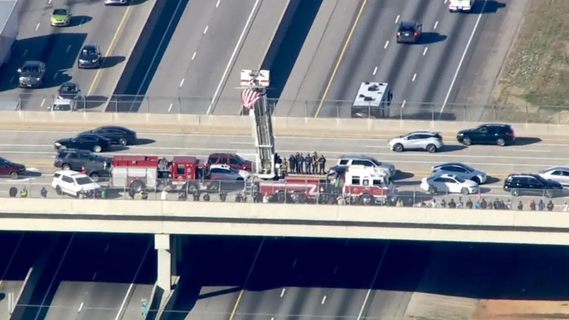 First responders line up for Jimmy Carter motorcade | Aerials | 11alive.com