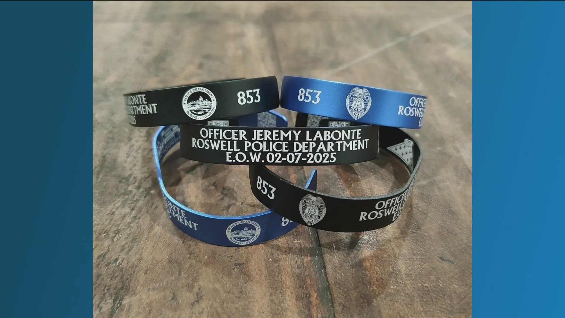 Roswell honors fallen Officer Labonte with memorial bracelets | 11alive.com