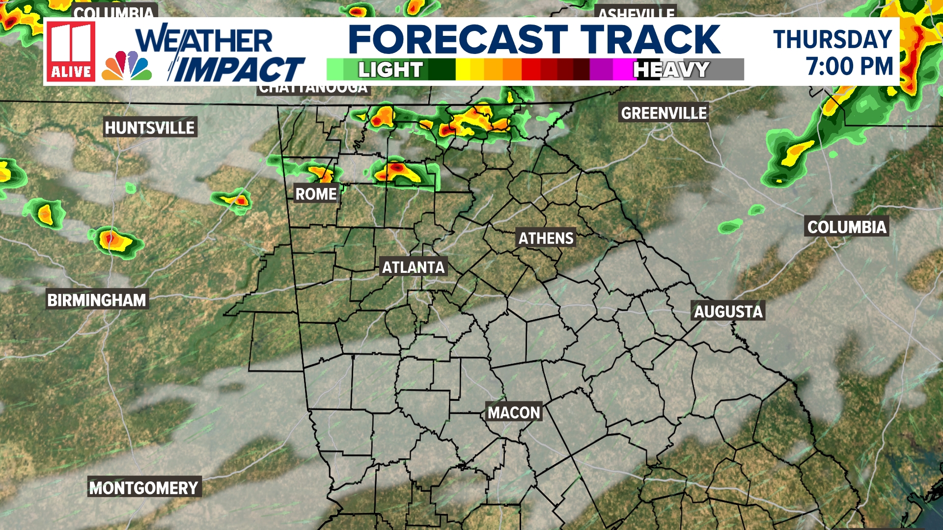 Thunderstorms hit north Georgia Thursday night | 11alive.com