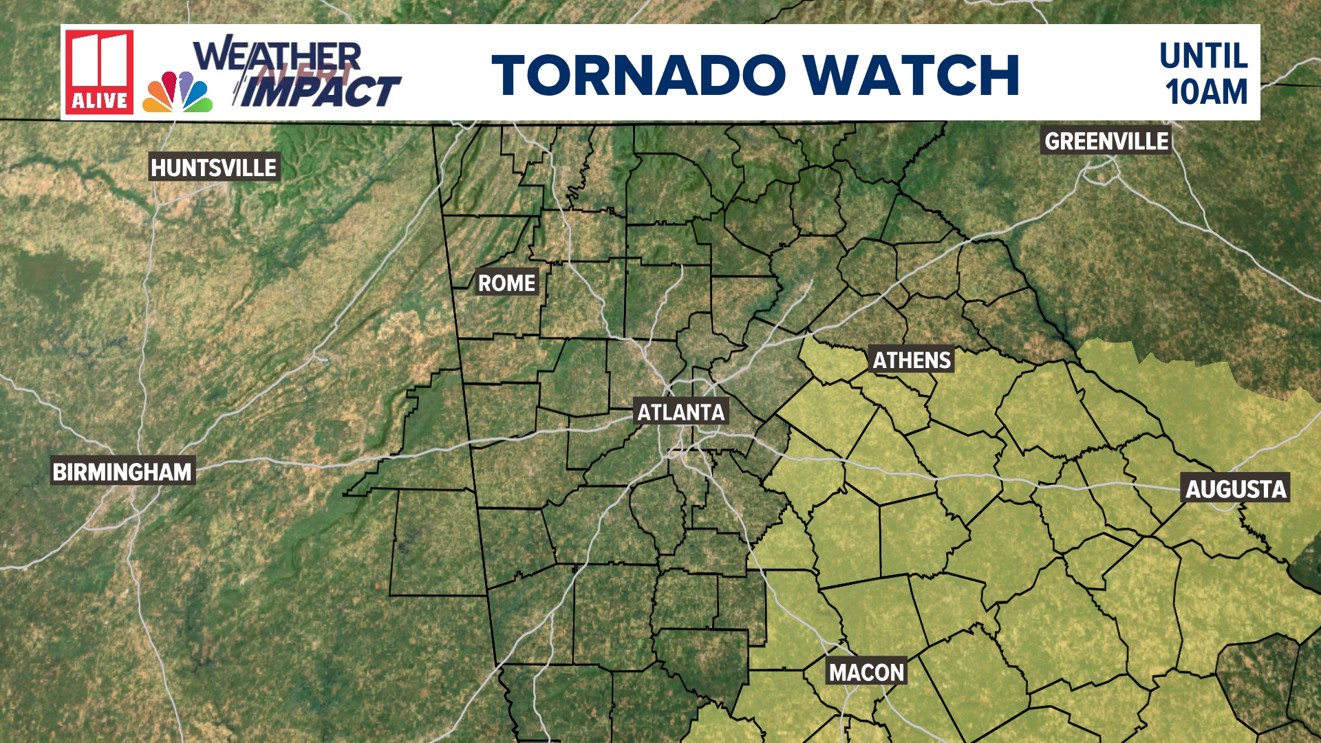 Metro Atlanta north Georgia weather updates Sunday March 16 | 11alive.com