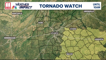 Weather Impact Alert | Severe storms north Georgia, metro Atlanta this ...