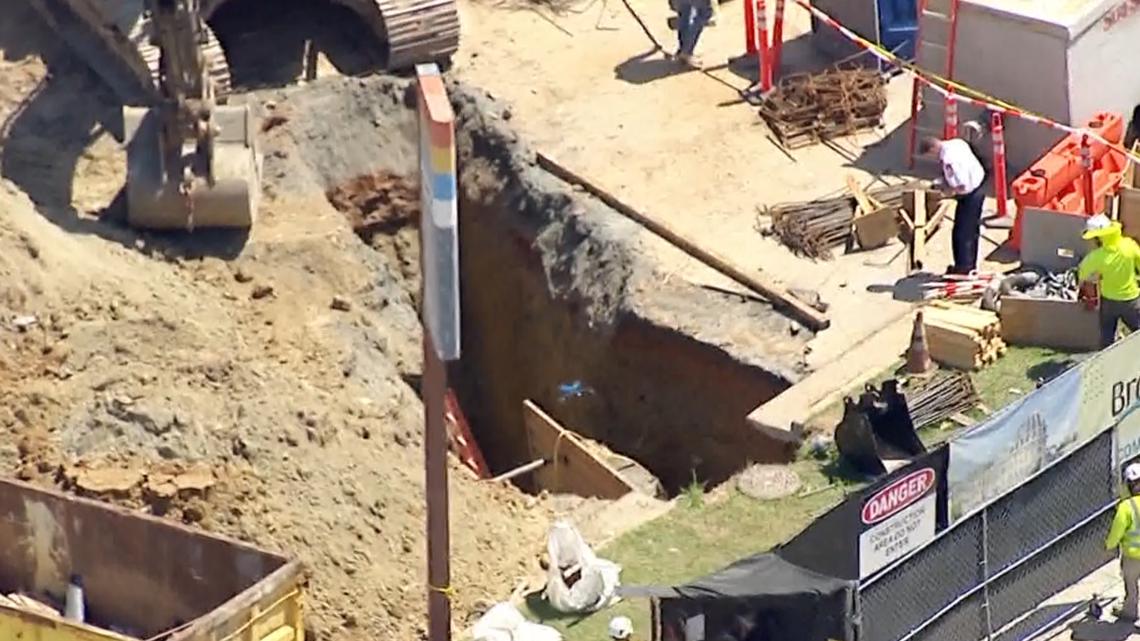 Construction worker hurt in trench collapse Peachtree St | 11alive.com