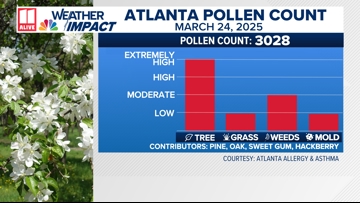What was the pollen count today | 11alive.com