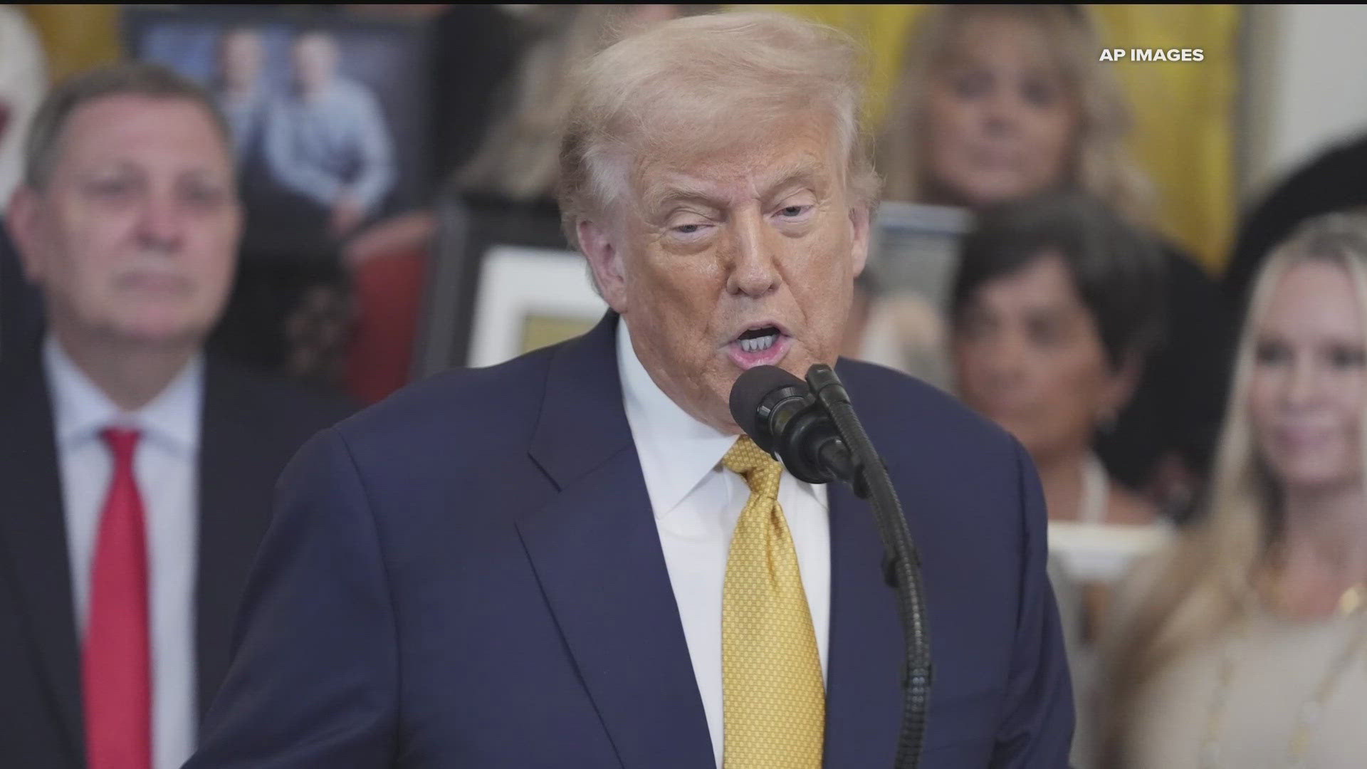 Trump check for swelling in legs, given diagnosis | 11alive.com