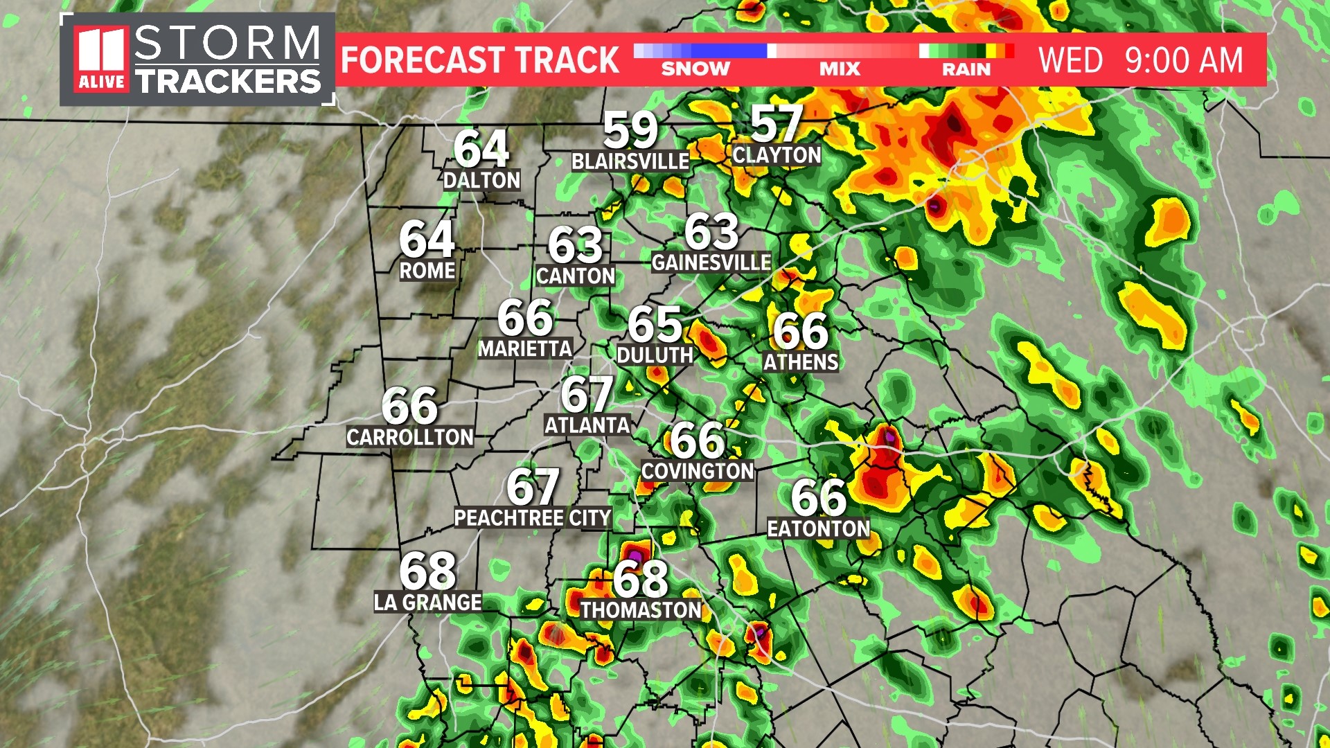 Atlanta Georgia weather | Storms | Timeline | 11alive.com