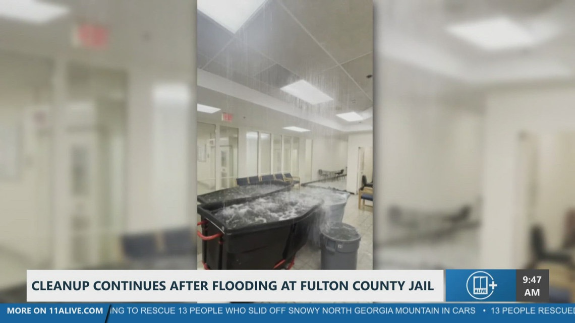 Burst pipes at Fulton County Jail | 11alive.com