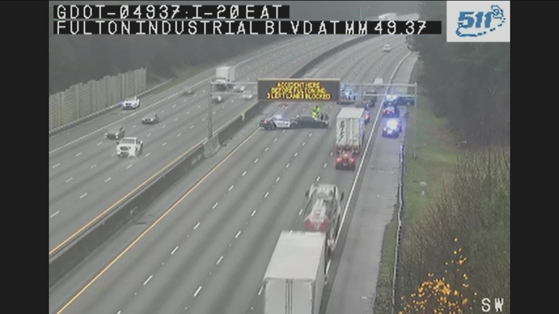 Crash blocks traffic on I-20 in Atlanta | 11alive.com