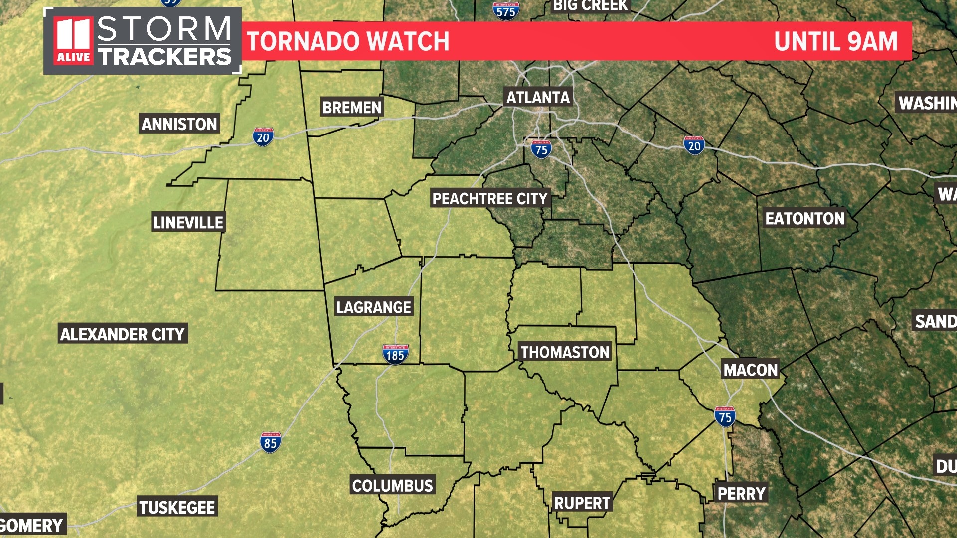 Live storm updates for Dec. 9 | Tornado watch, severe weather | 11alive.com