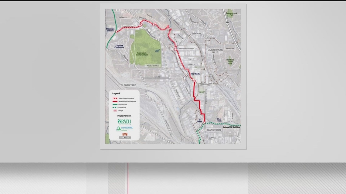 Construction underway on Woodall Rail Trail | 11alive.com