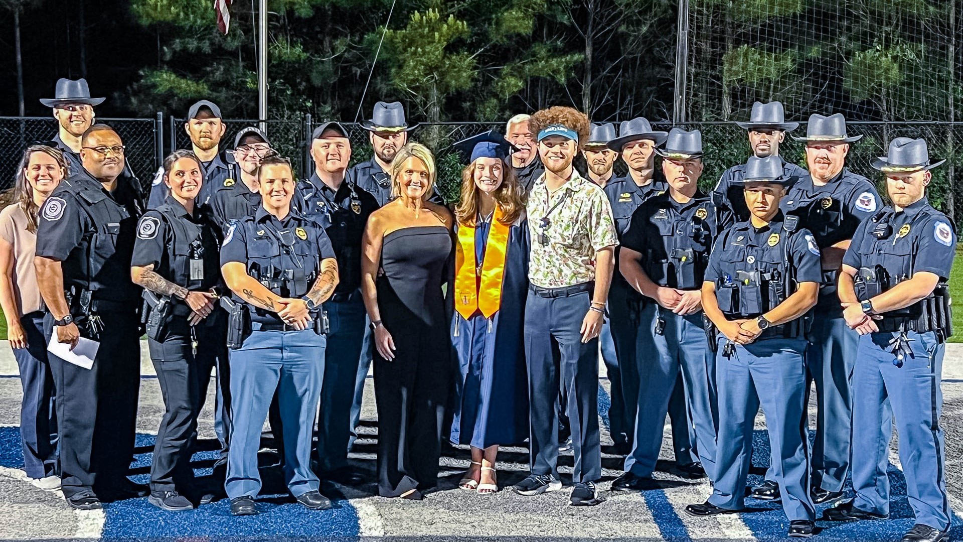 Cobb Police show support for daughter of retired officer who died ...