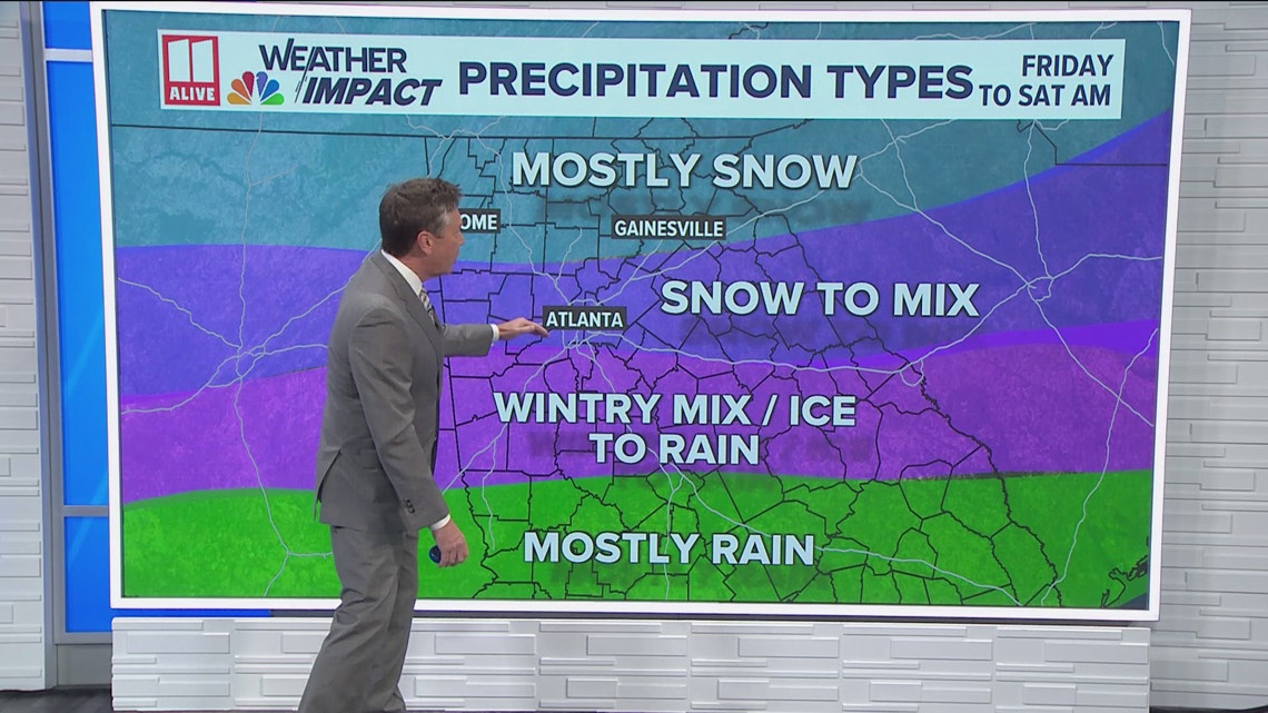 Latest forecast on snow, winter weather preps in Georgia | Team ...