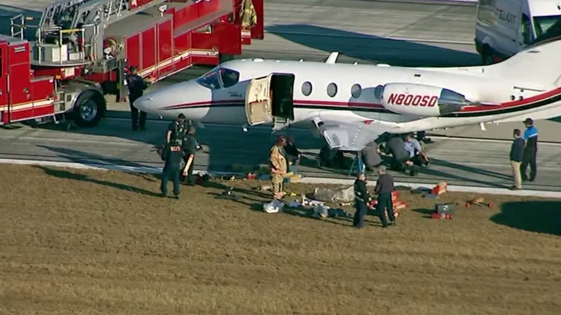 Plane damaged after accident at PDK airport | 11alive.com