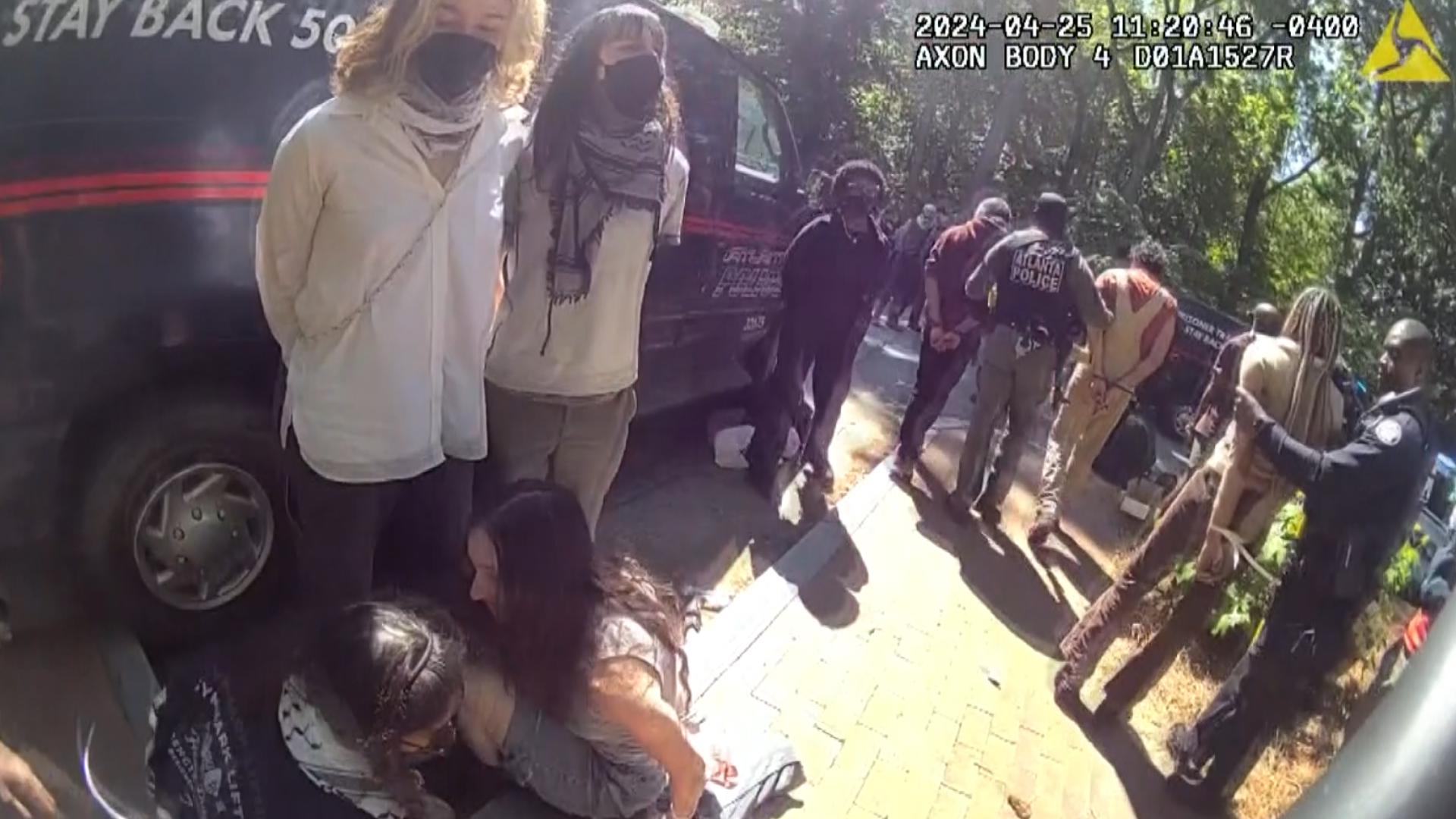 Emory protests body camera Pt. 2: Video shows police detaining ...
