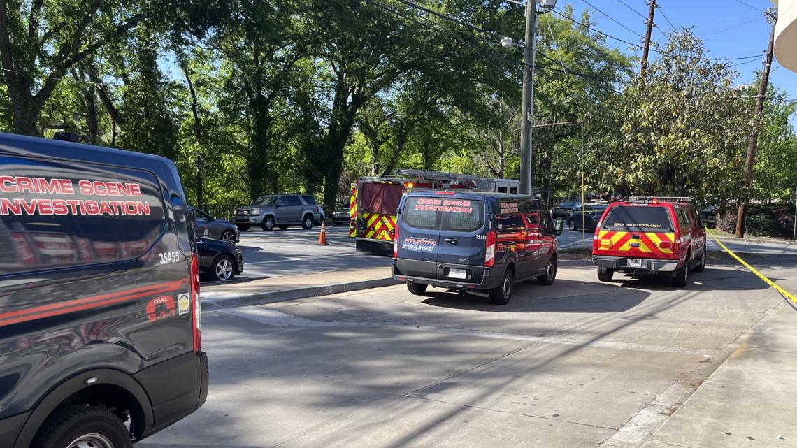 Car fire on Peachtree Road NE in Atlanta, 1 person dead | 11alive.com