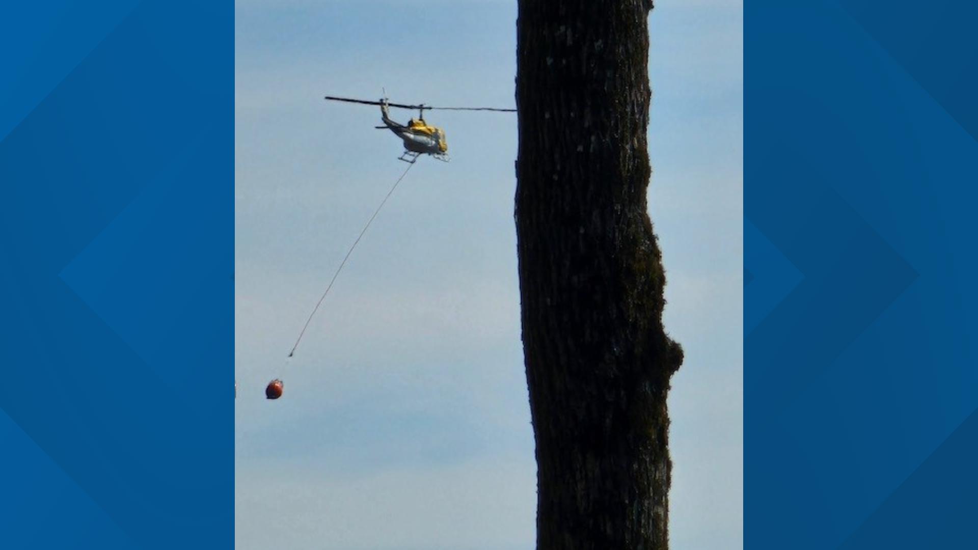 Pickens County fire crews fight Highway 136 wildfire | 11alive.com