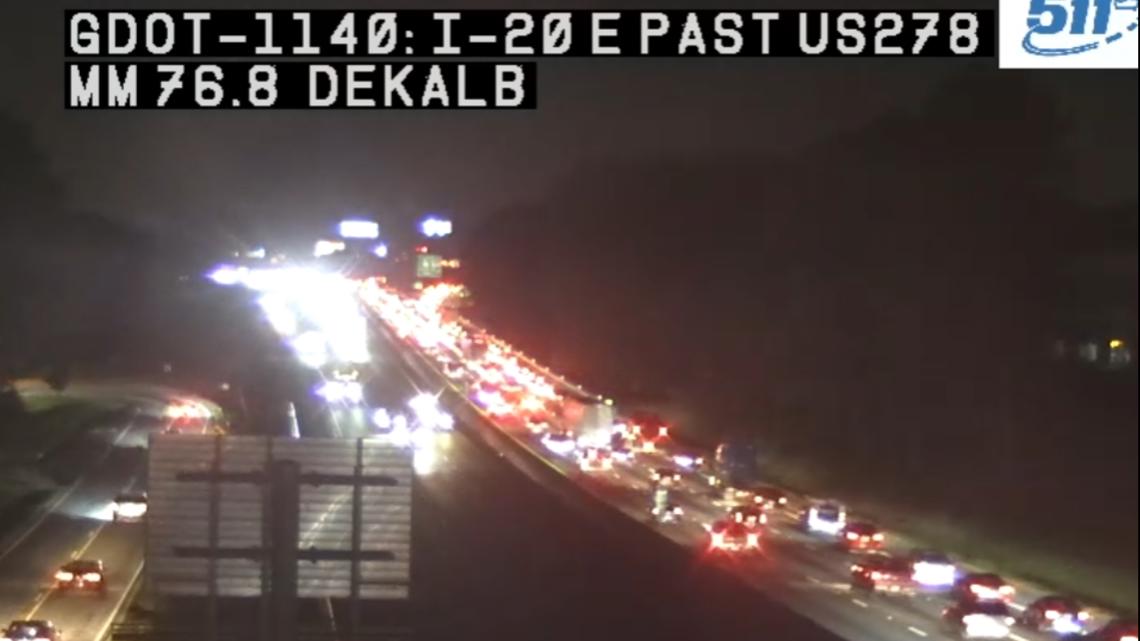 I 20 traffic backup in DeKalb County after wreck | 11alive.com
