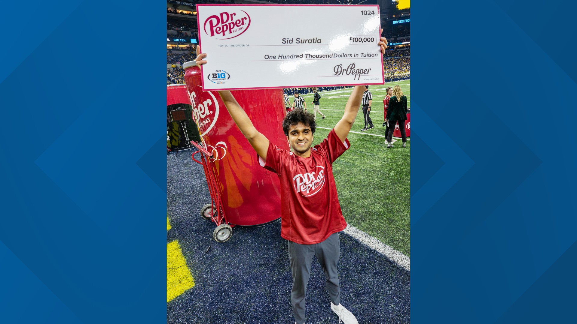 Georgia Tech Siddharth Suratia Dr Pepper tuition toss winner | 11alive.com