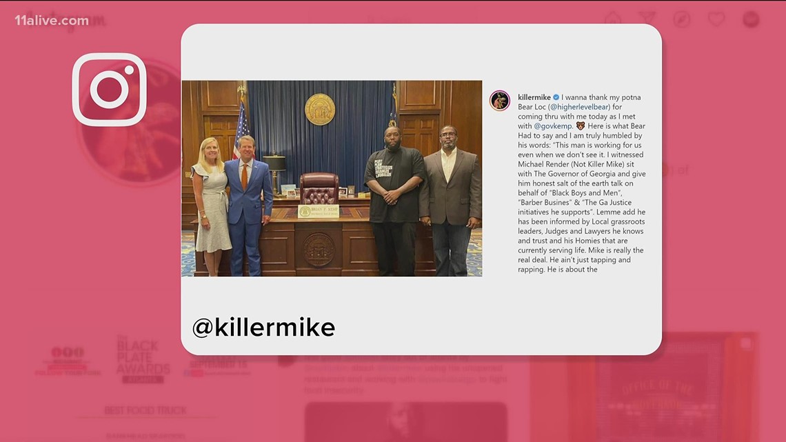 Rapper, activist Killer Mike meets with Gov. Kemp | 11alive.com