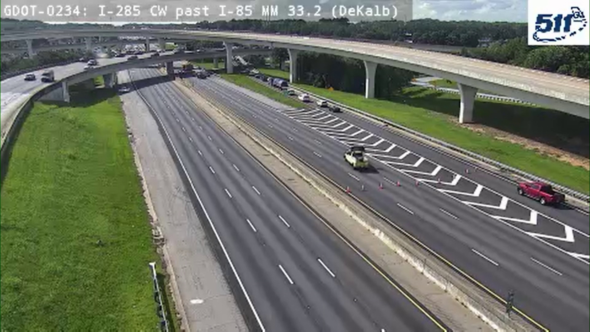 Police on I-285 at I-85 near DeKalb County | 11alive.com