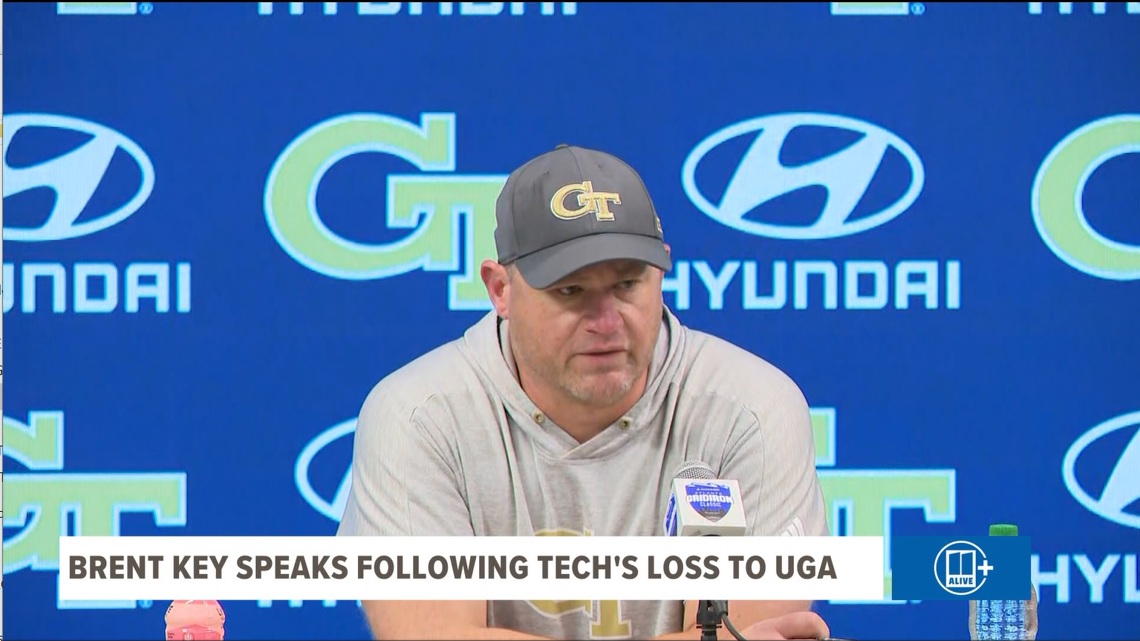 Georgia Tech Coach Brent Key talks about loss to UGA | 11alive.com