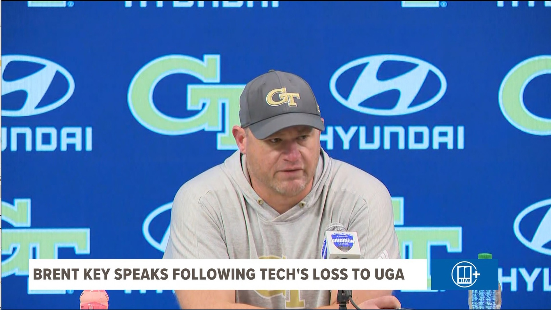 Georgia Tech Coach Brent Key talks about loss to UGA | 11alive.com