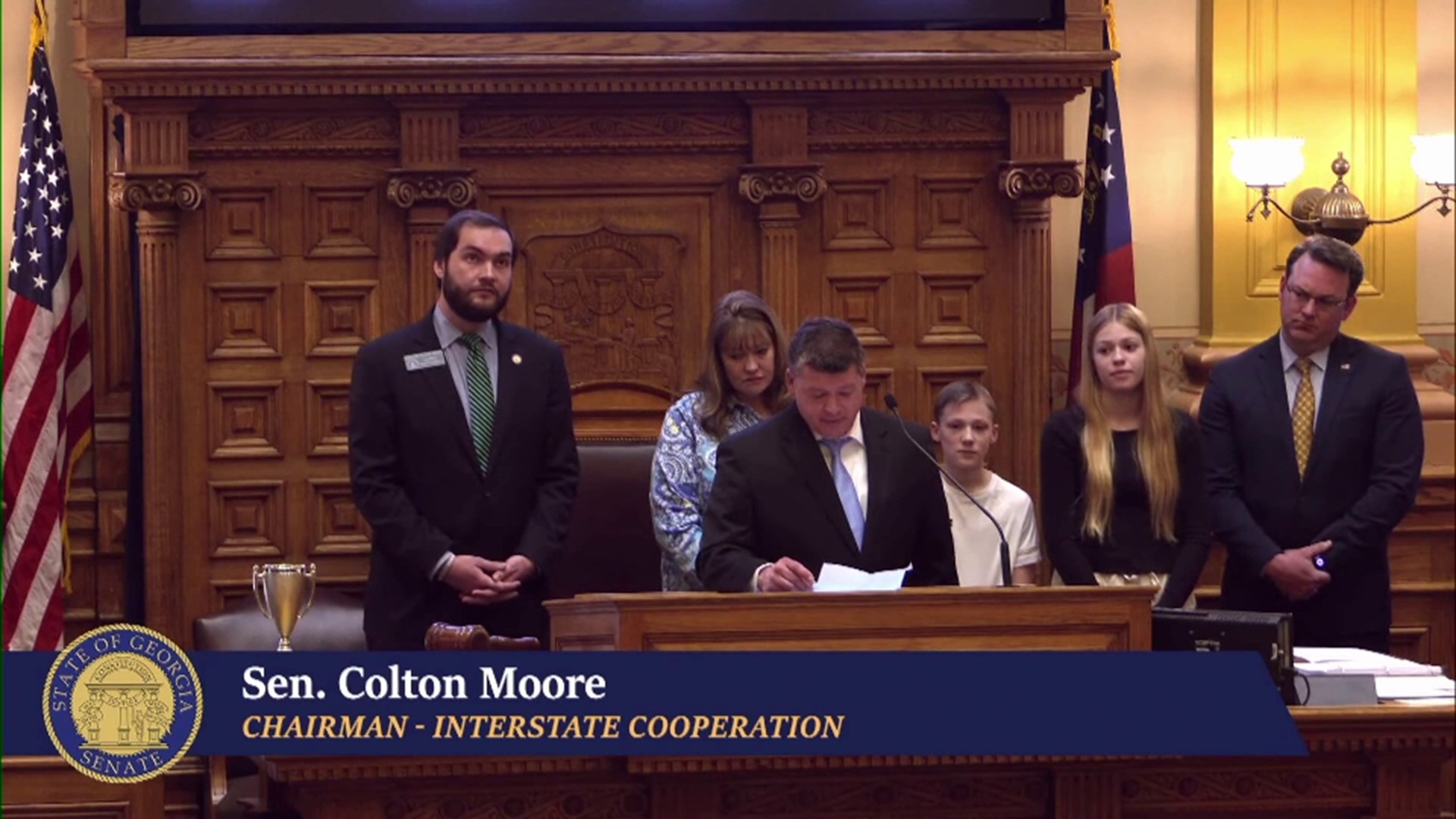 Laken Riley's father speaks in Georgia Senate chambers | 11alive.com