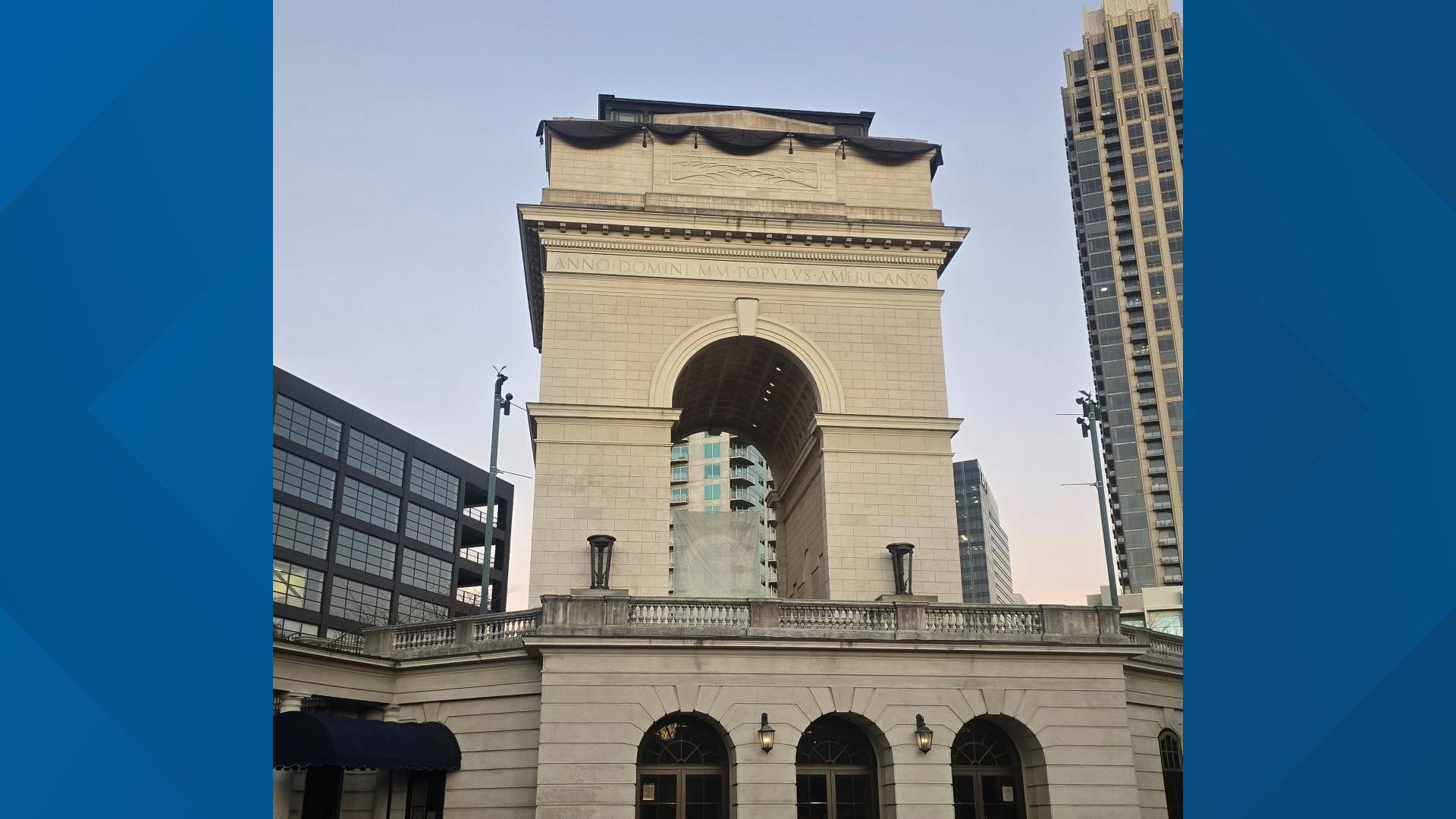 Jimmy Carter tribute Atlanta Millennium Gate | 11alive.com