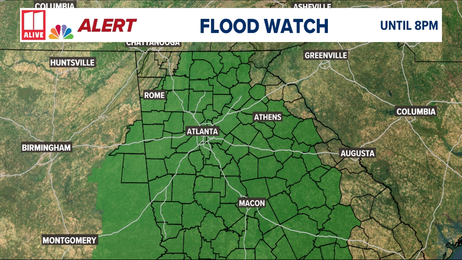 Weather Impact Alert | Flooding threat continues for Georgia | 11alive.com