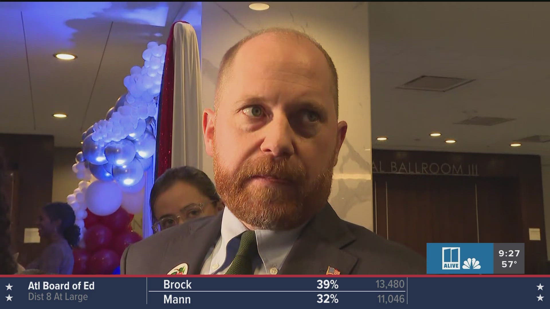 Raw: Georgia Democratic Party chair Charlie Bailey reacts to early ...