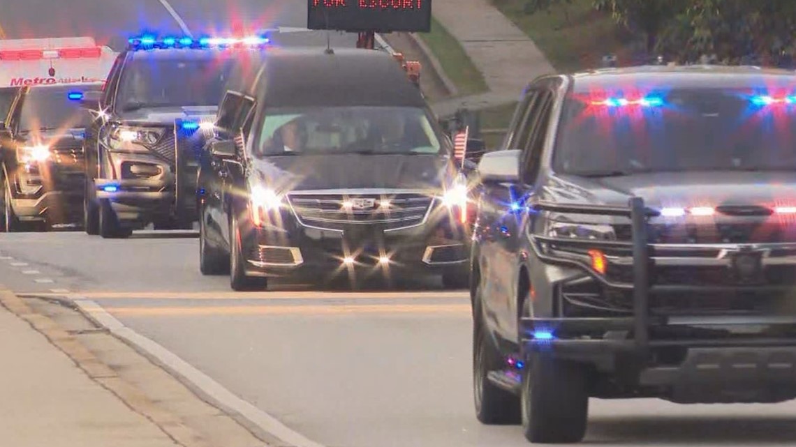 Police procession brings fallen deputy Jonathan Koleski to Cobb County ...