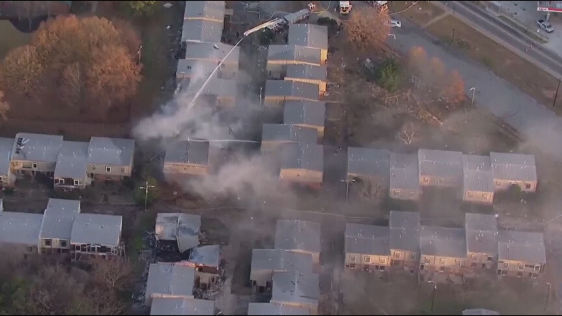 Crews battle fire at Forest Cove Apartments | 11alive.com