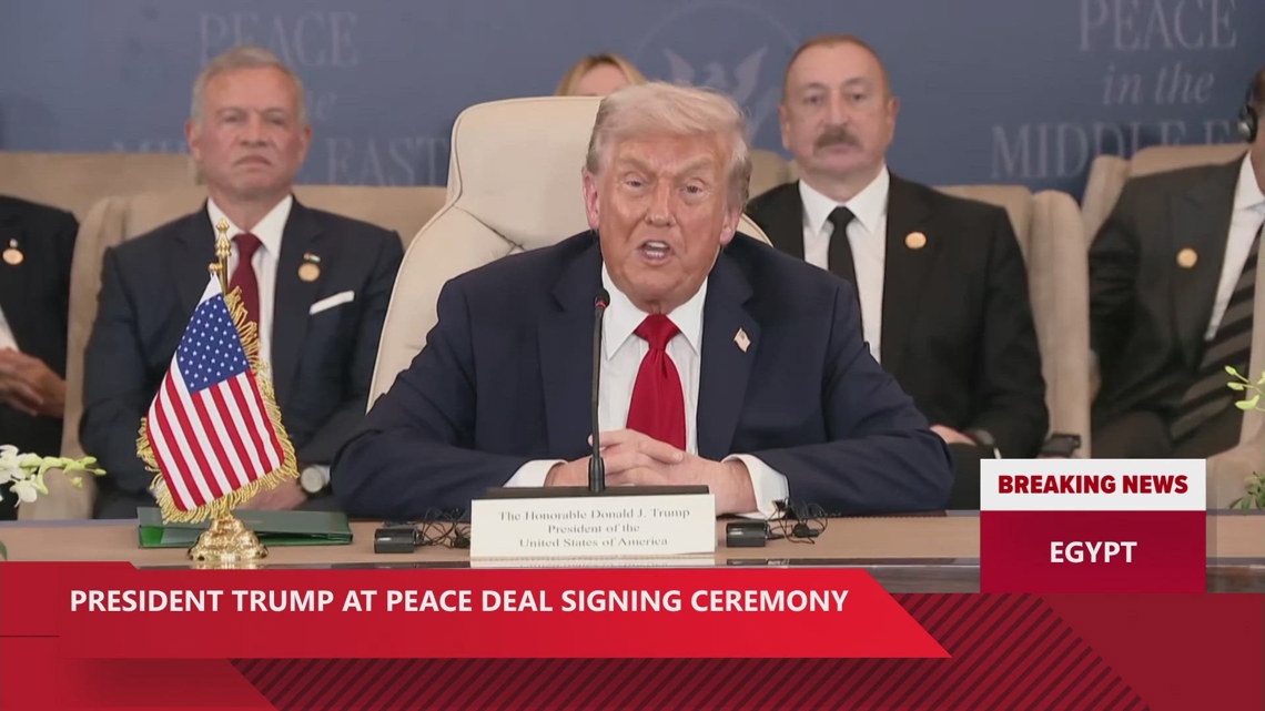 President Trump full comments at peace deal signing | 11alive.com