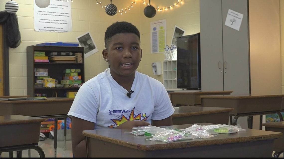Varner Elementary School 5th grader The Book Worm book drive | 11alive.com