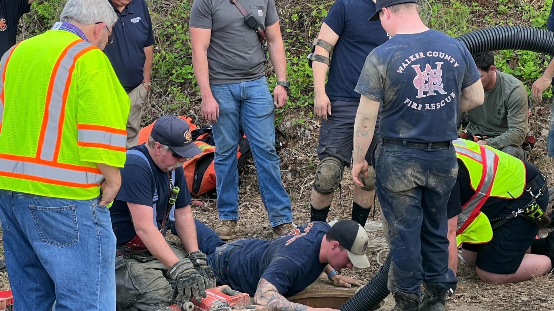 Man trapped in pipe rescued in Catoosa County | 11alive.com