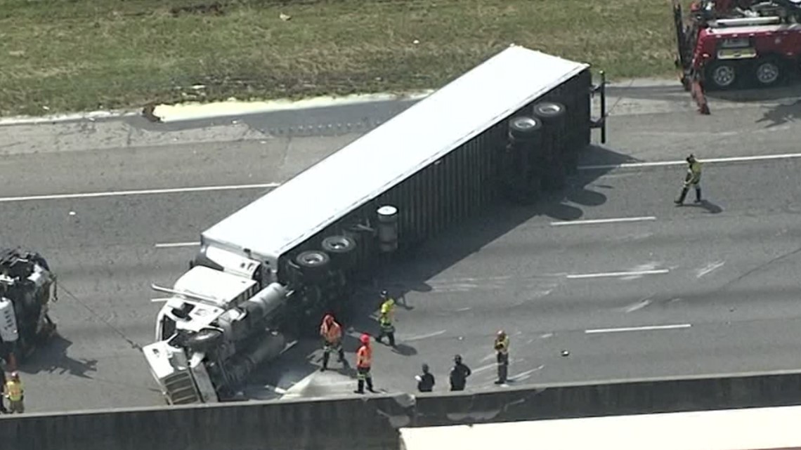 Atlanta Traffic: I20 closed tractor trailer crash DeKalb County ...