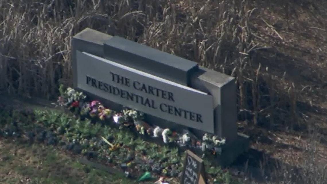 Memorial for Jimmy Carter | Aerials | 11alive.com