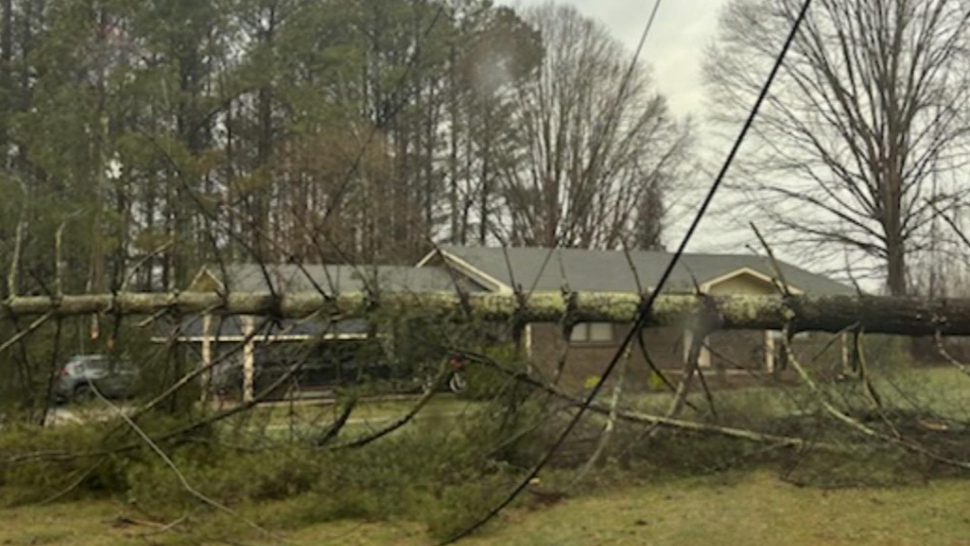 Georgia thunder storms tornado warning damage tracker | 11alive.com