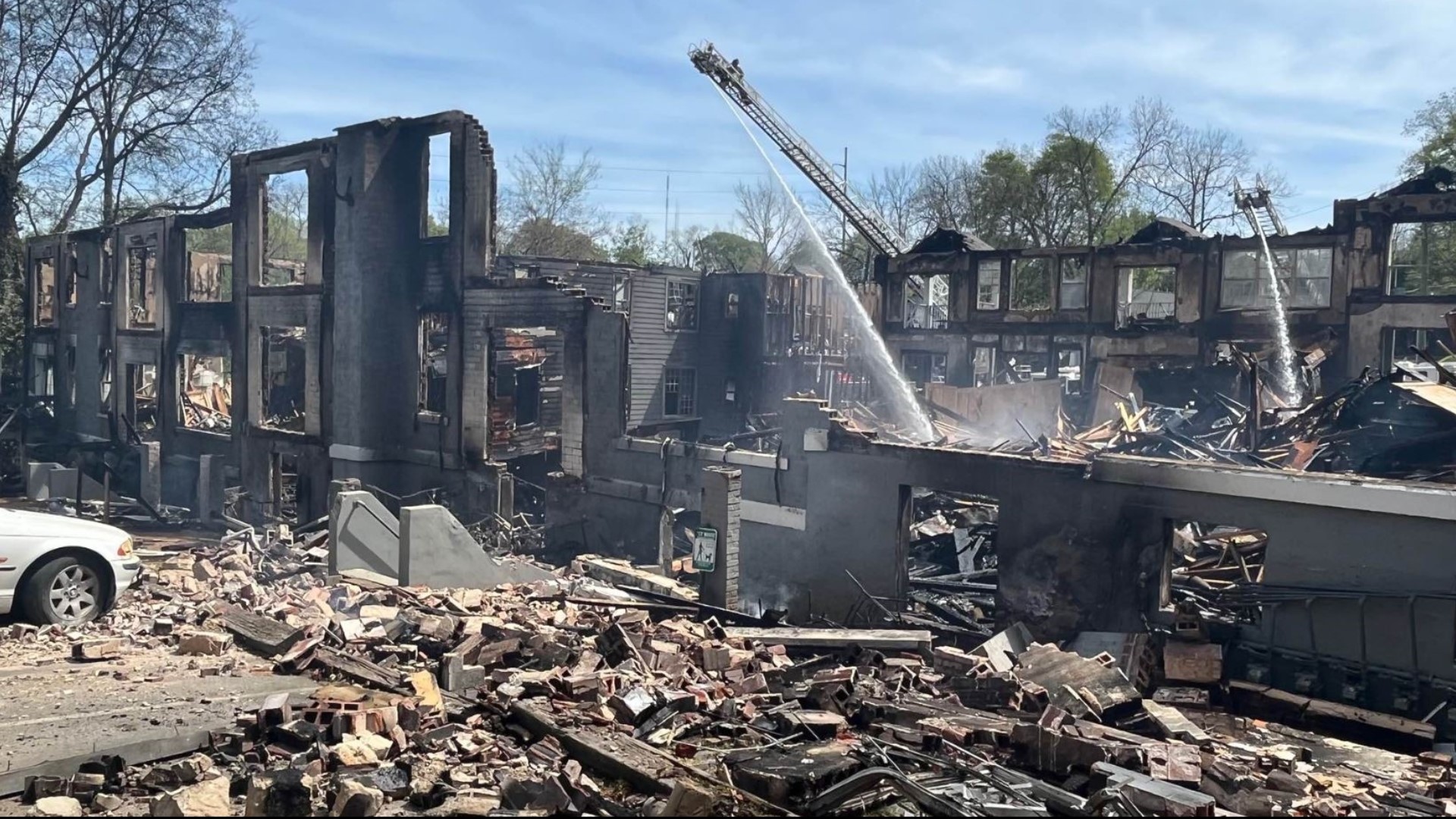 Photos | Rubble of North High Ridge Apartments after massive fire ...