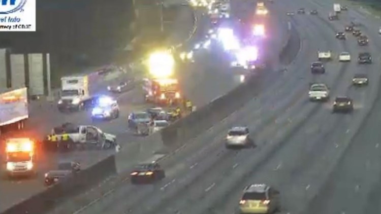 Atlanta traffic I 285 East lanes closed after multi car wreck | 11alive.com