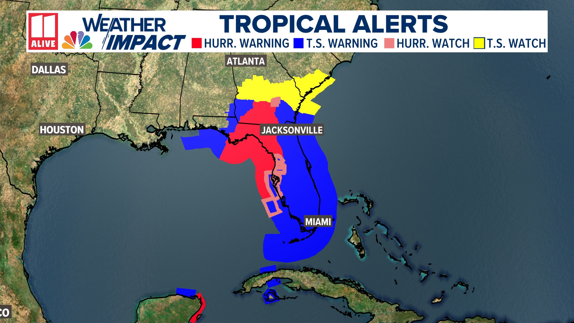 Helene forecast cone, spaghetti models, watches and warnings | 11alive.com
