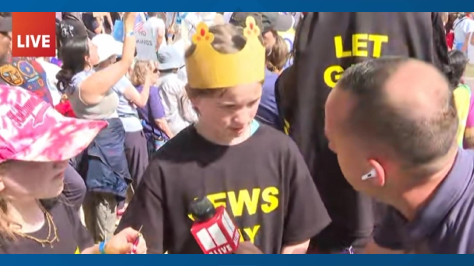 Atlanta protests Trump policies, immigration raids on his 79th birthday ...