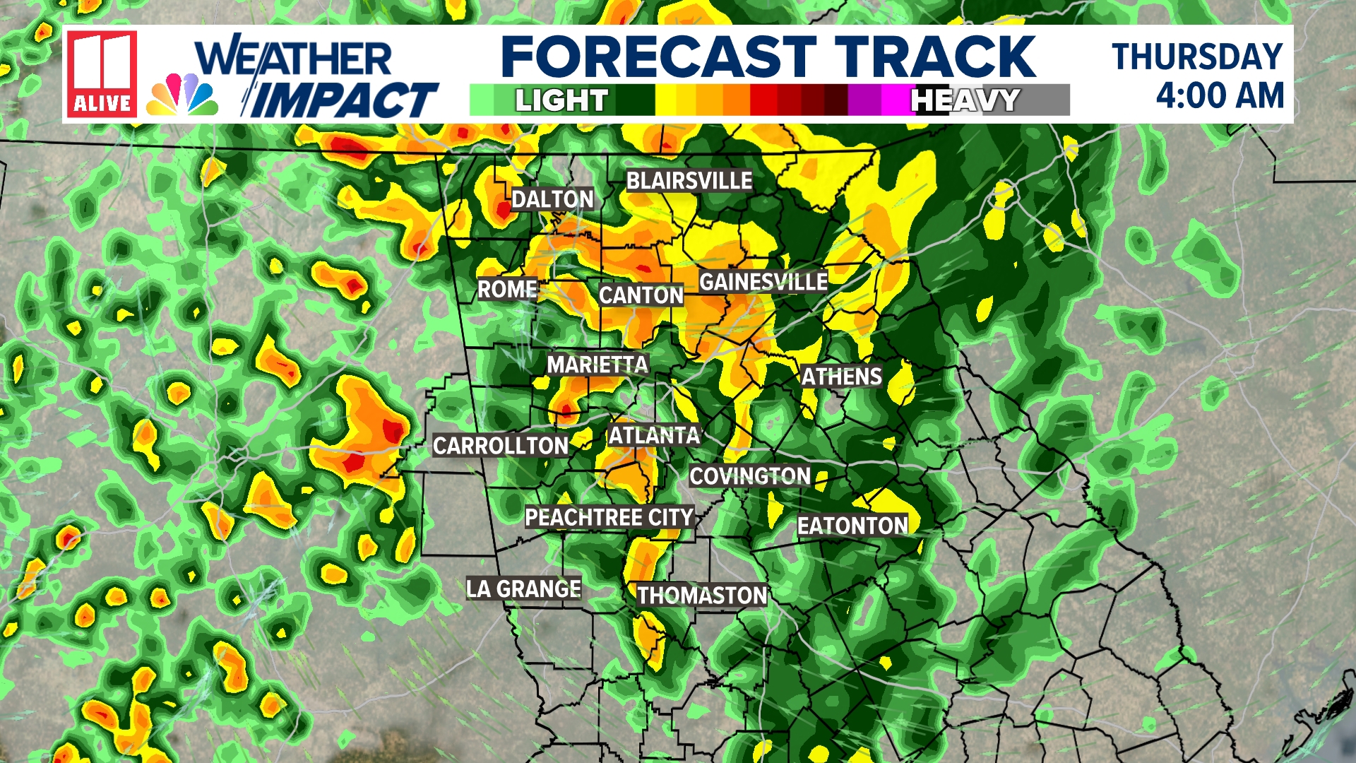 Rain in Georgia | How much we could get | 11alive.com