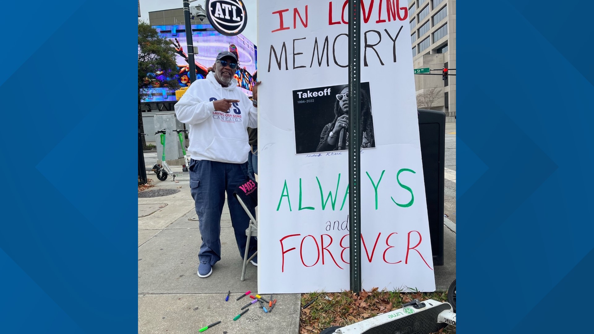TakeOff sympathy card in Downtown Atlanta | How to sign | 11alive.com