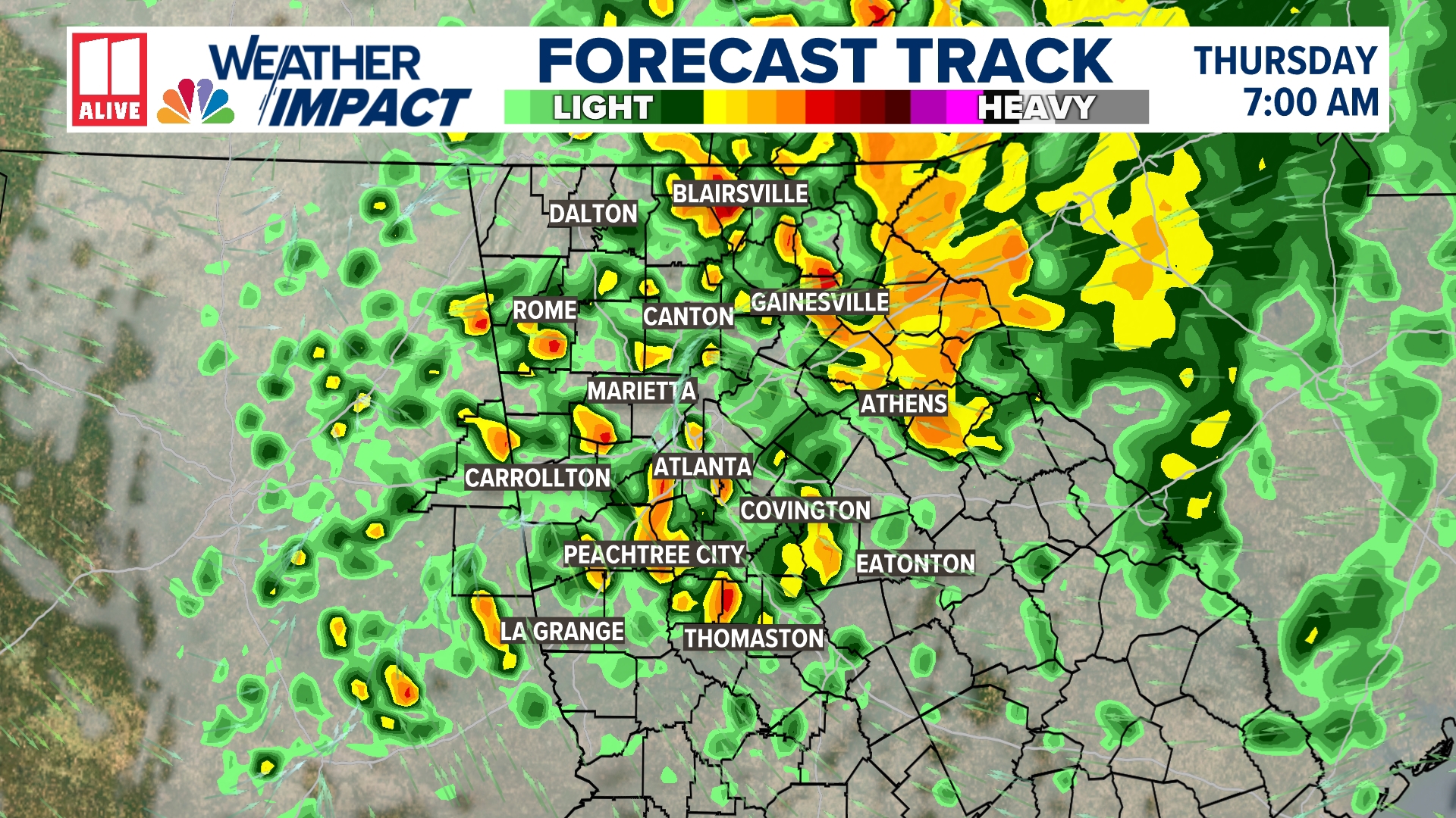 Rain in Georgia | How much we could get | 11alive.com
