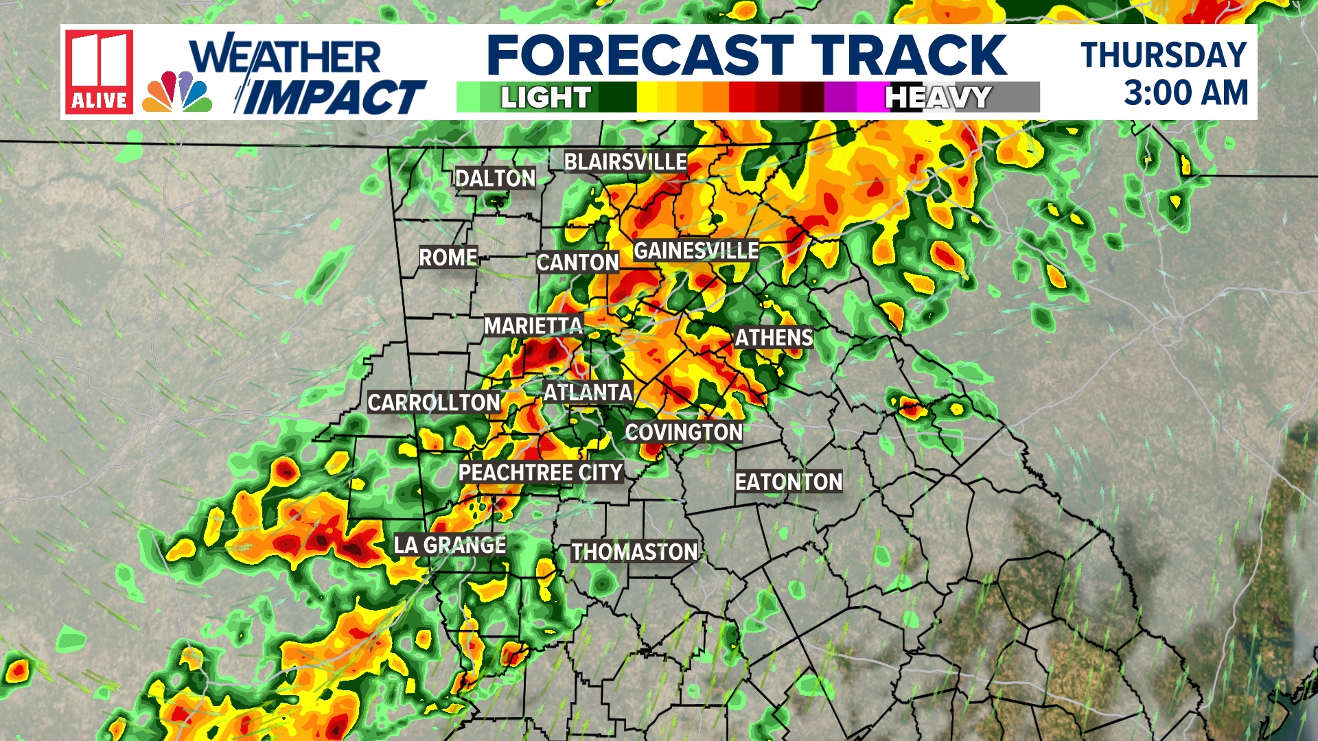 Atlanta weather forecast | Timeline for rain this week | 11alive.com