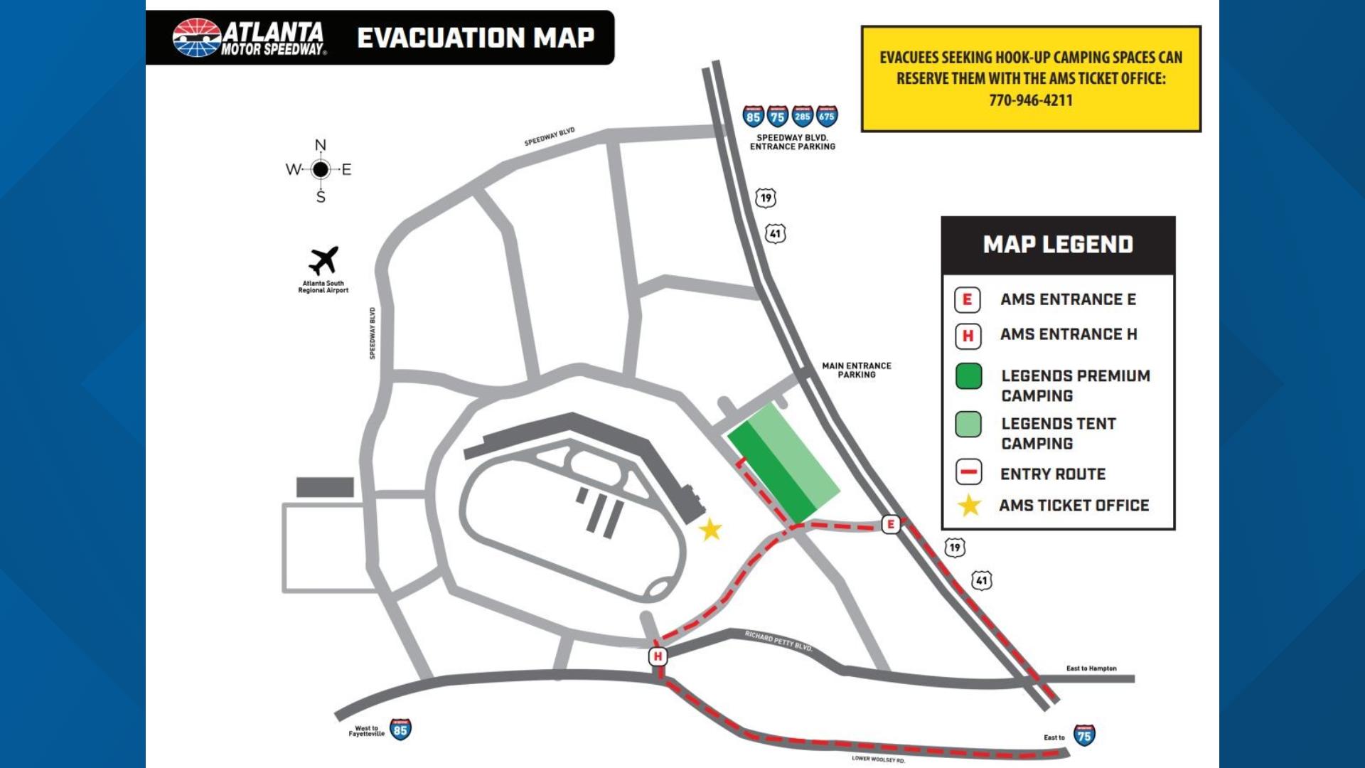 Hurricane Milton | Atlanta Motor Speedway opening campgrounds | 11alive.com