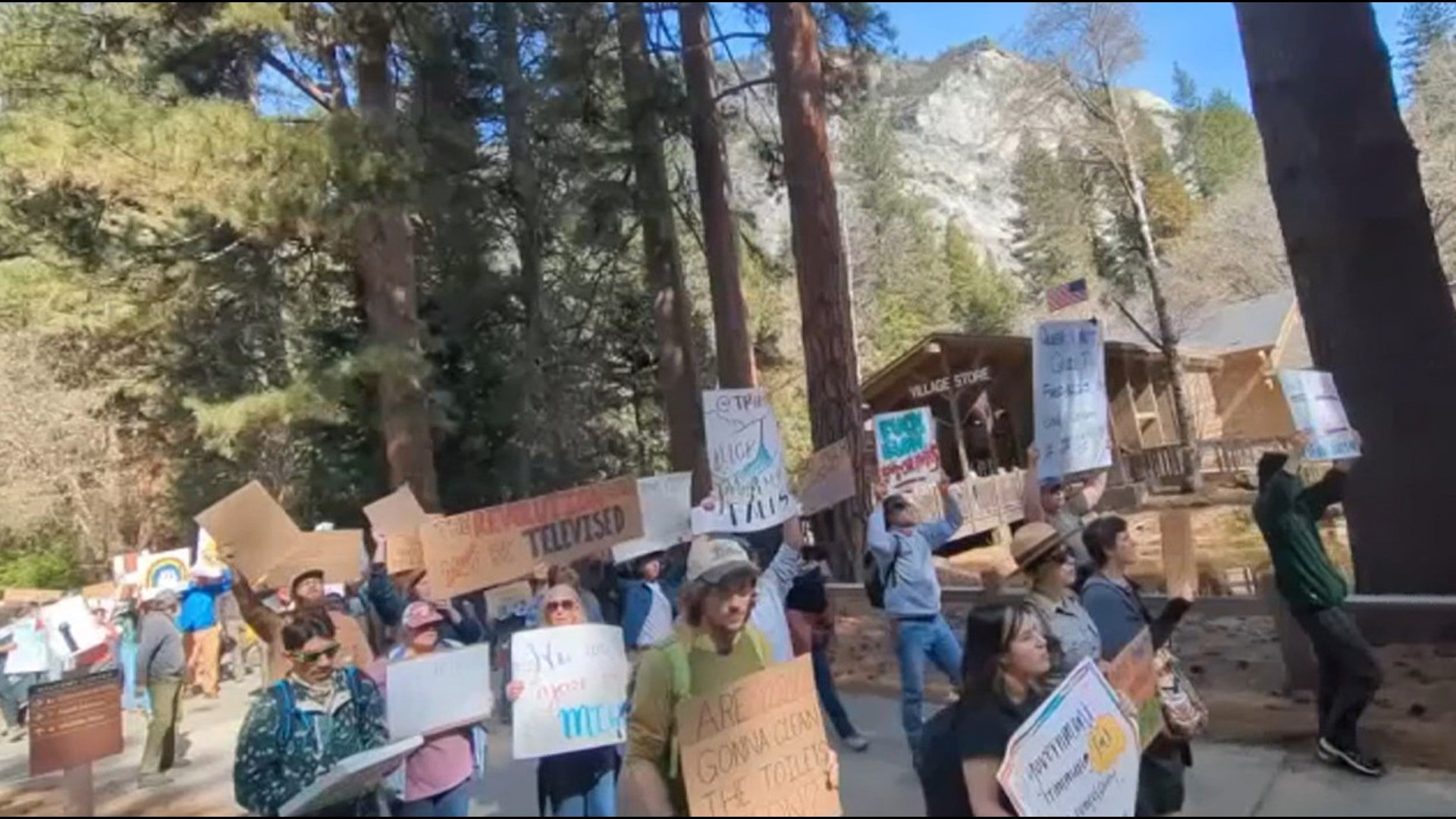Protests erupt over Yosemite National Park layoffs | 11alive.com