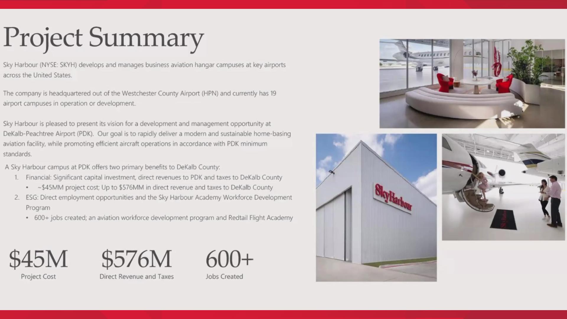 DeKalb County leaders to vote on $45 million PDK airport hangar project ...