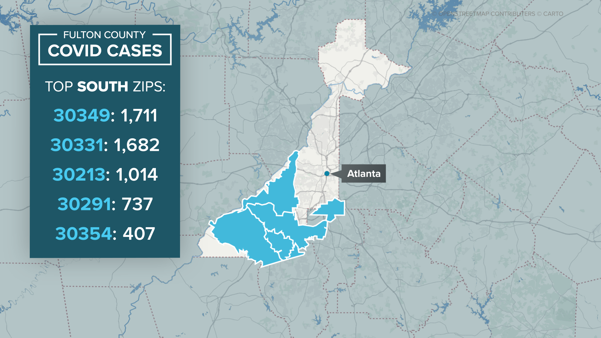 Fulton County zip codes COVID-19 cases | 11alive.com