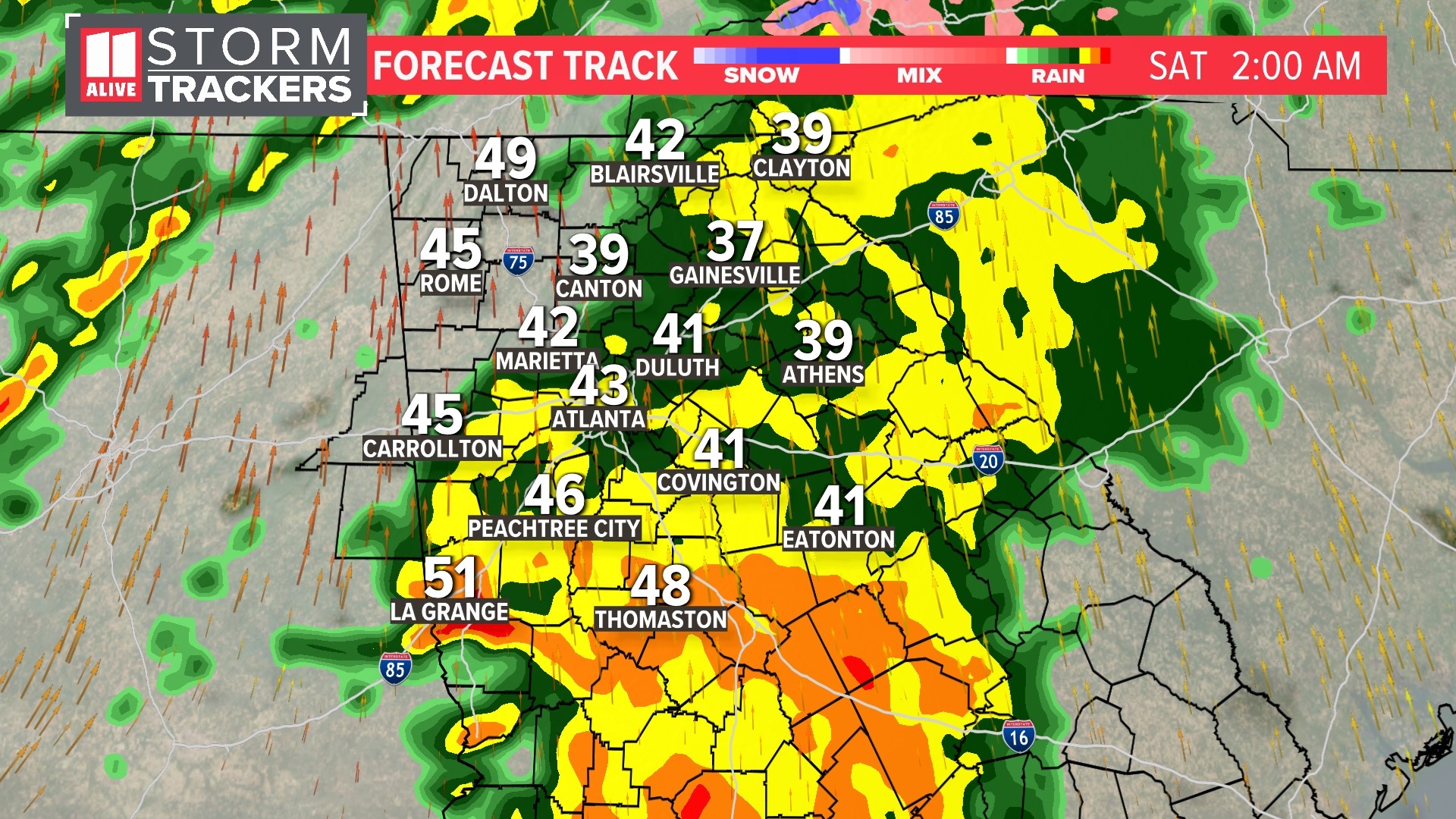 North Georgia winter weather advisory overnight | 11alive.com